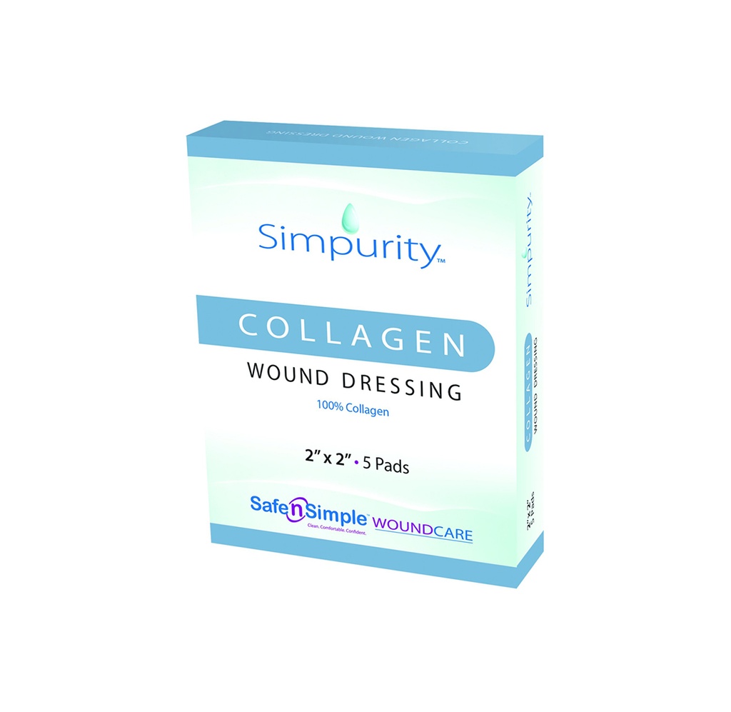 Simpurity Collagen Wound Dressing 2”x2" | Core GPO