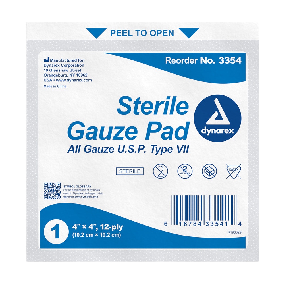 Dynarex Sterile Surgical Gauze Sponges | Core GPO
