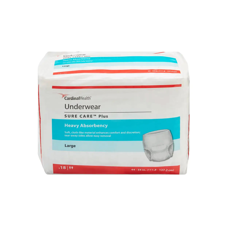 Cardinal Health Sure Care Plus Underwear, L | Core GPO